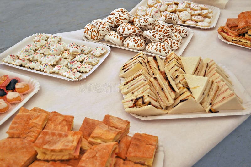 Sandwiches and pastries stock image. Image of celebration - 39125695