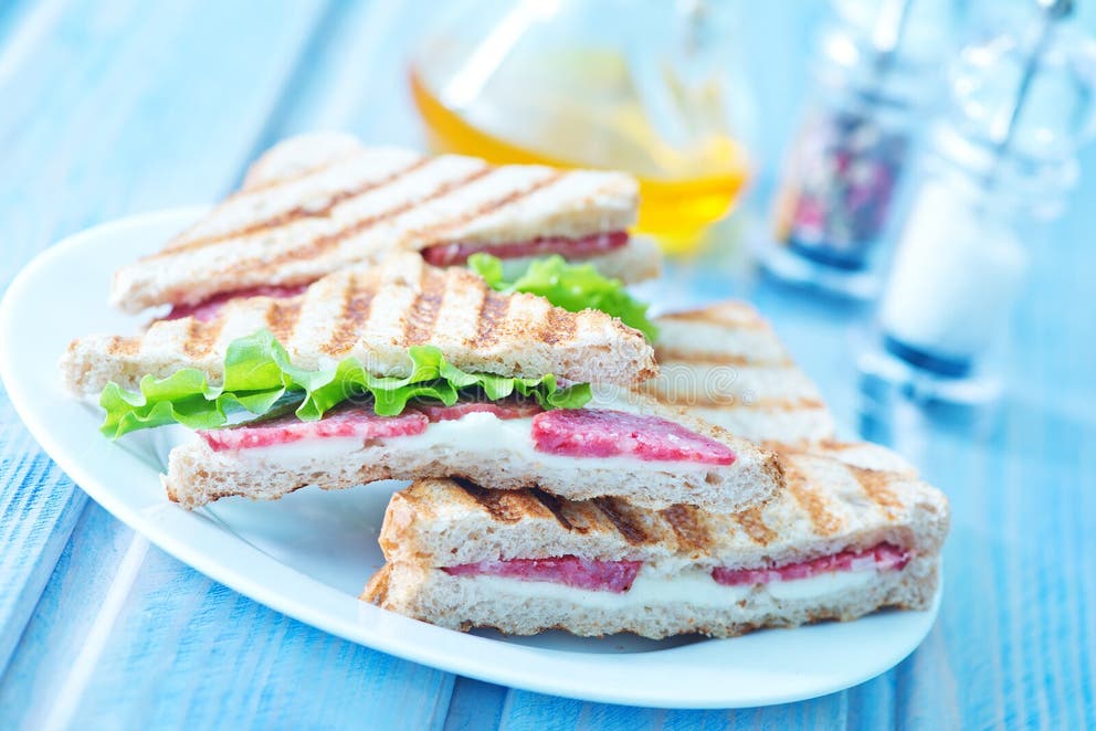 Sandwiches stock photo. Image of pickles, chips, photograph - 55502444