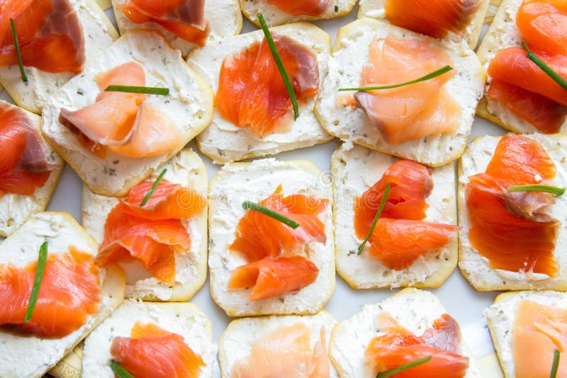 Sandwiches with red fish stock photo. Image of cracker - 33253246
