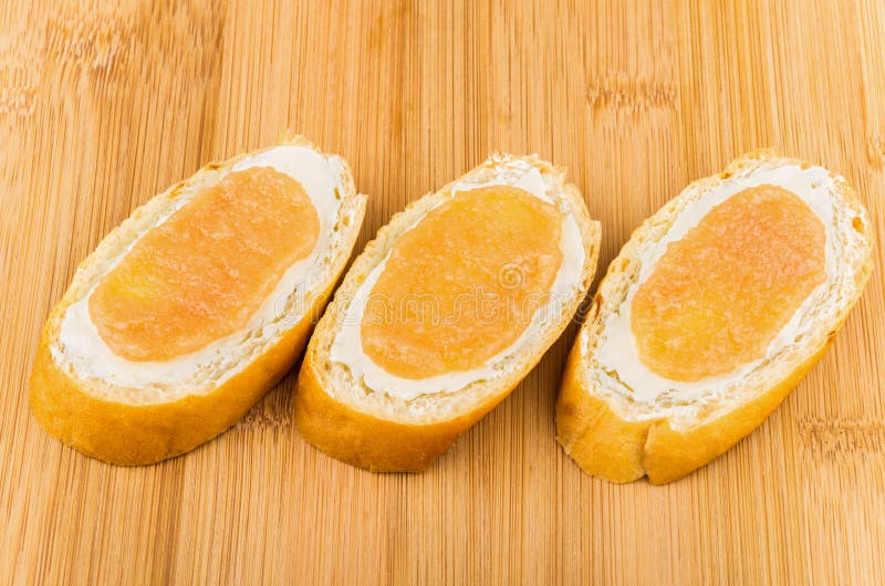 Sandwiches with Salted Pollock Roe on Board Stock Image - Image of ...