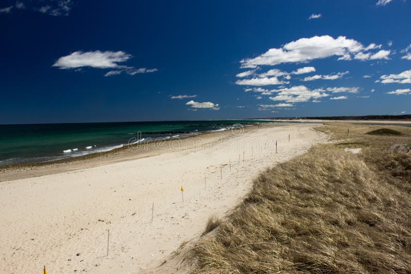 Sandwitch Boardwalk Beach at Cape Cod Massachusetts Stock Photo - Image ...