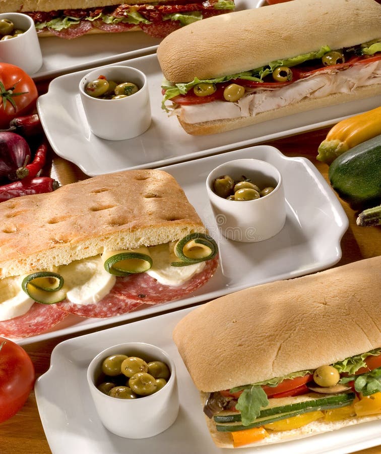 Sandwitches stock image. Image of mayonnaise, olives, cheese - 8597797