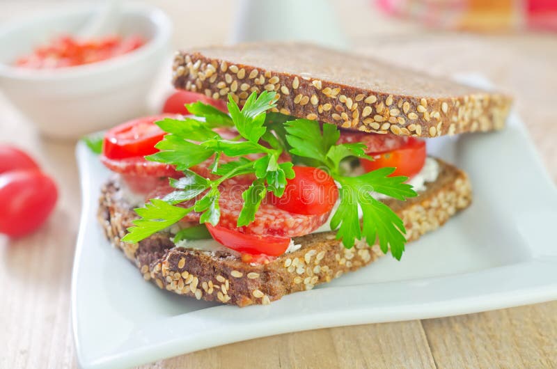 Sandwivh stock photo. Image of breast, bread, cheese - 33863164