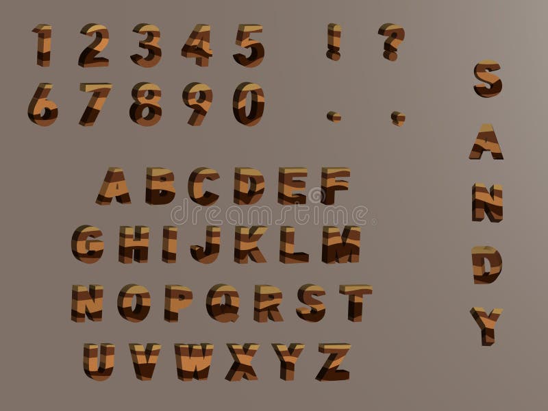 Sandy abc. stock illustration. Illustration of sign, dark - 11331209