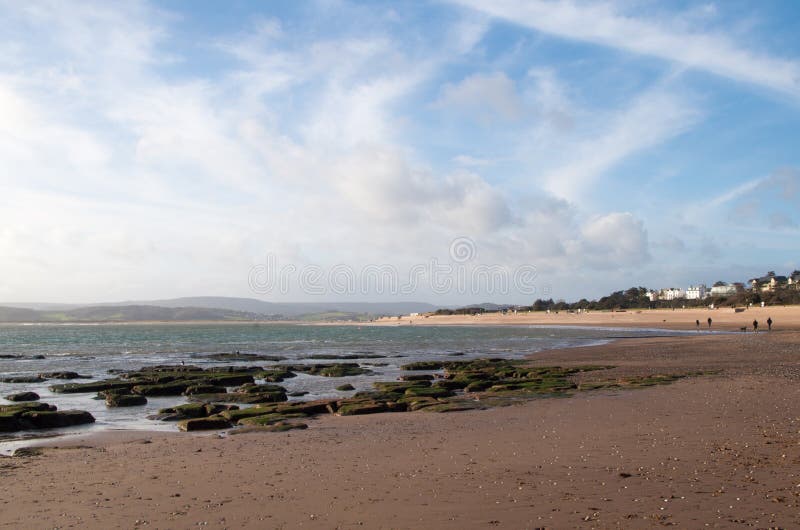 Sandy Bay Beach - Devon stock image. Image of beautiful - 66439959