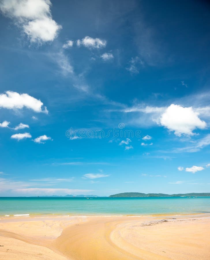 Sandy beach stock image. Image of beach, tropical, ocean - 17980601