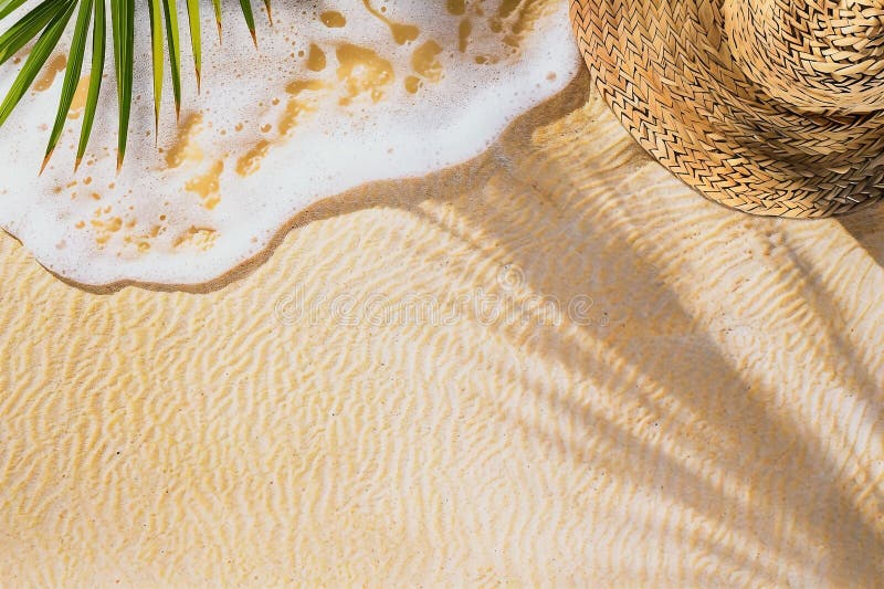 Sandy Beach Background Top View with Visible Sand Texture. Backdrop for ...