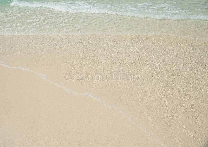 Sandy Beach and Clear Transparent Sea Wave Stock Image - Image of tidal ...