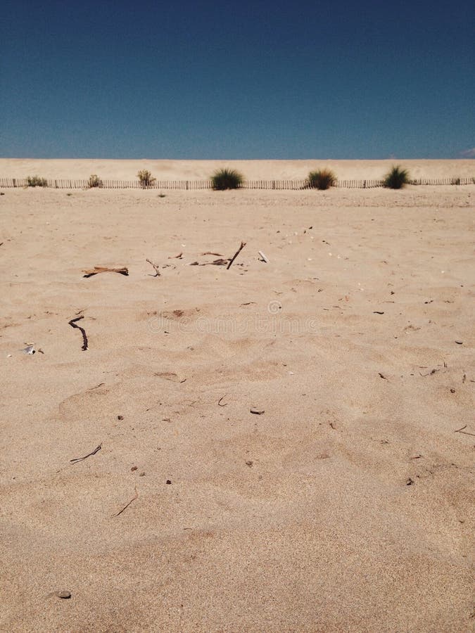 Sandy beach stock image. Image of horizon, close, sand - 43717661