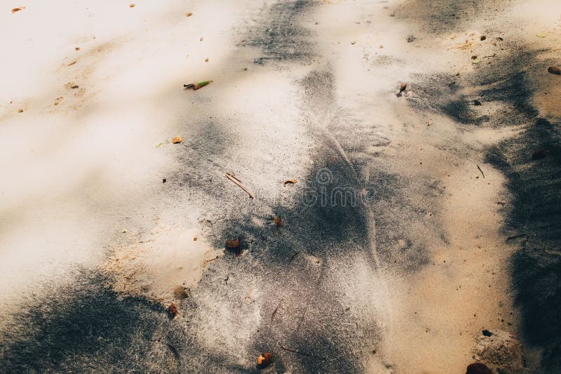 Sandy Beach Close-up with Light and Shadow Stock Image - Image of ...