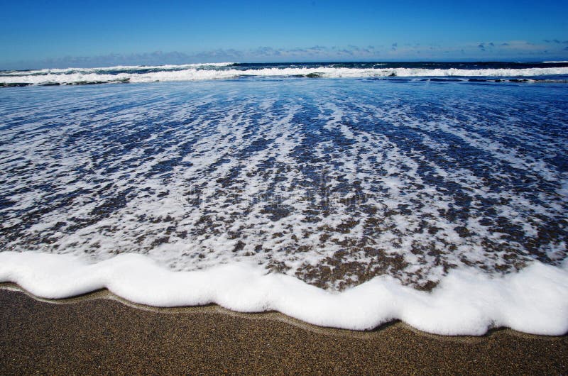 Sandy beach close up stock photo. Image of surf, sunset - 109788170