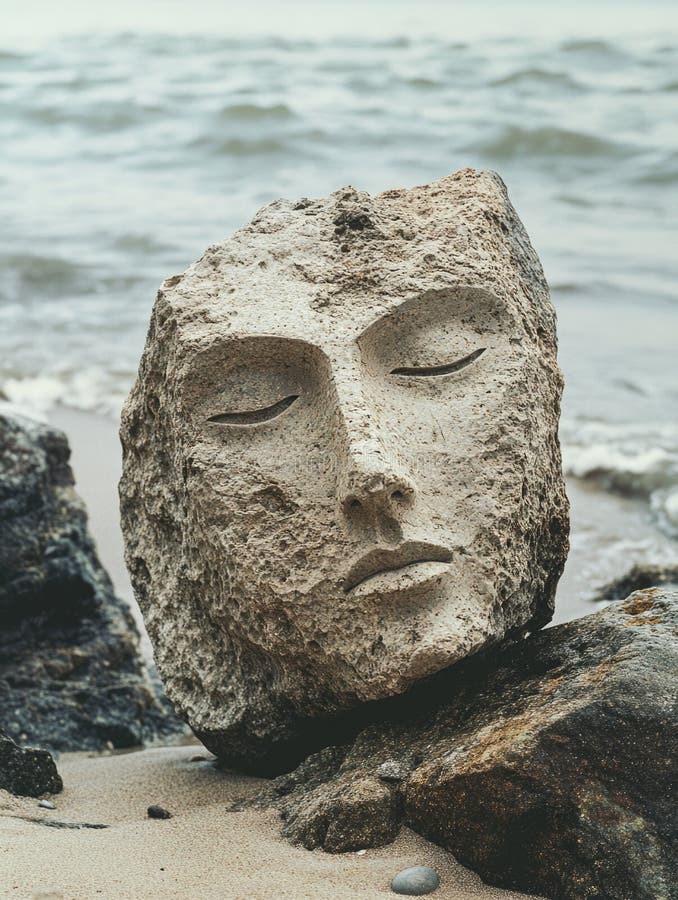 Sandy Beach Head stock image. Image of relaxation, nature - 388932899