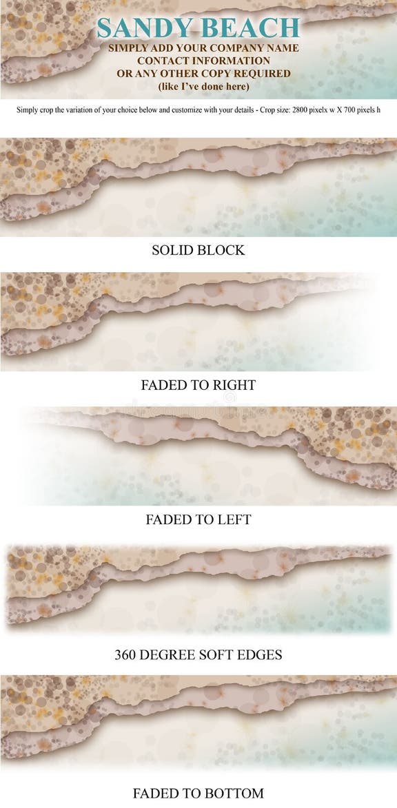 Sandy Beach Logo Mashead Banner Stock Image - Image of high, computer ...