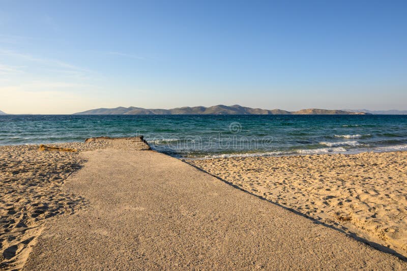 Marmari Beach on the Island of Kos. Greece Stock Image - Image of ...