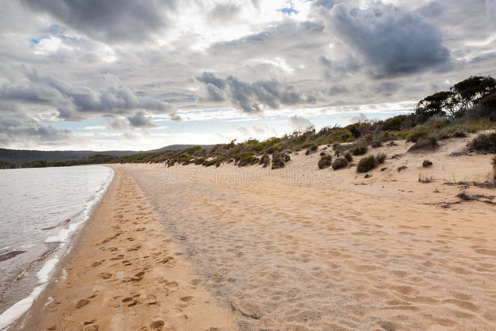 Sandy Beach Near Walpole stock image. Image of beach - 27855843