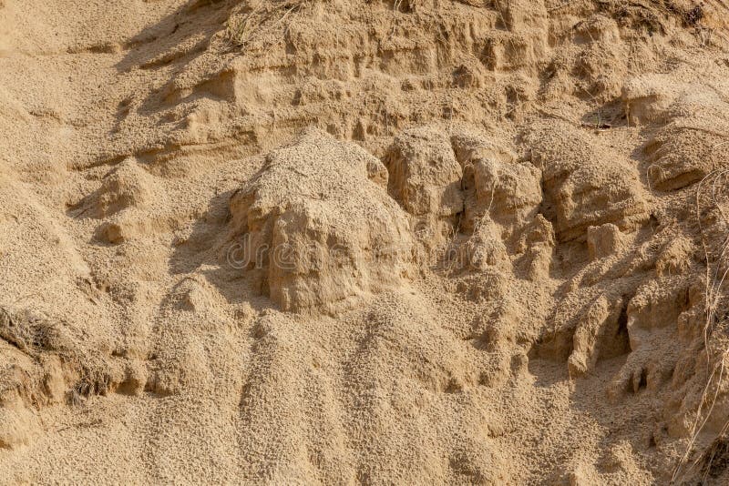 Sand texture after rain stock image. Image of beige - 122804541