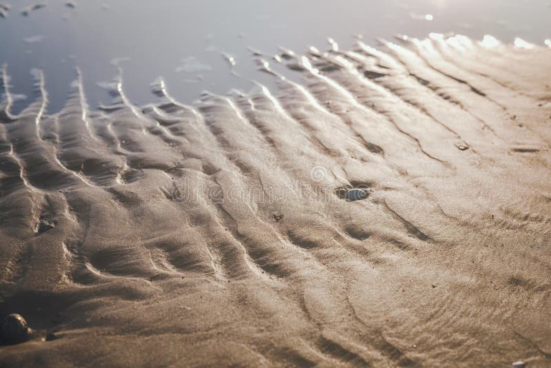 Sandy beach puddle stock image. Image of blue, landscape - 144061823