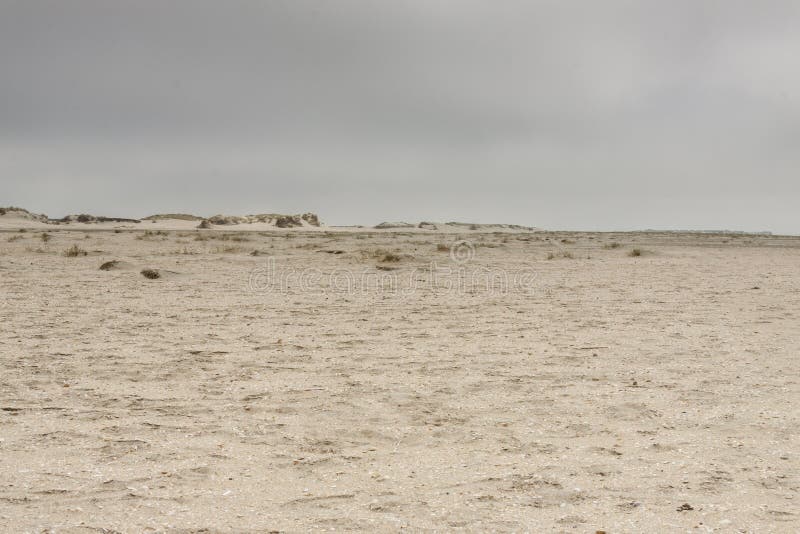 Sandy Beach on Romo Island - Denmark Stock Photo - Image of romo ...