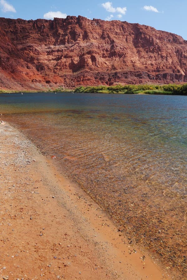 The Sandy Beach and the Steep Slope Stock Image - Image of landscape ...