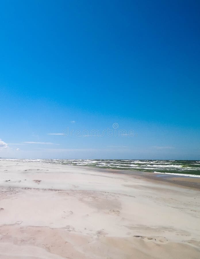 Sandy Beach in Stilo, Poland. Baltic Sea Coast Stock Photo - Image of ...