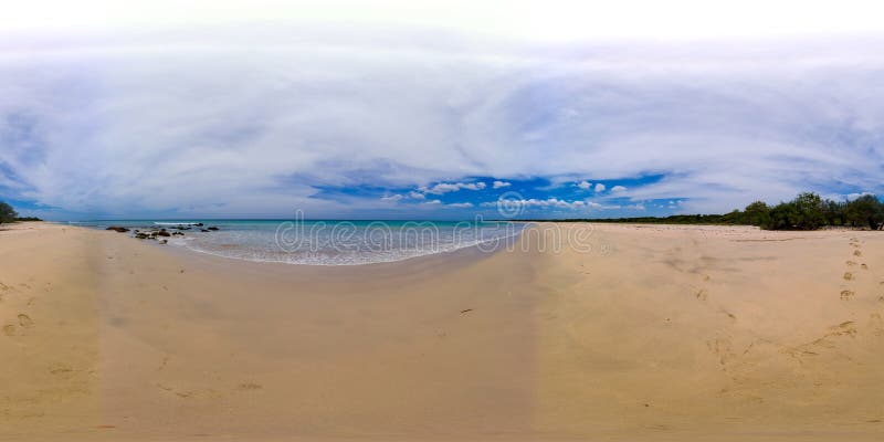 Tropical Beach in Sri Lanka. Virtual Reality 360. Stock Photo - Image ...