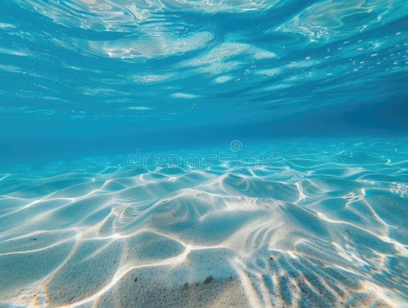 Sandy Beach Underwater View Stock Image - Image of aqua, bottom: 375676009