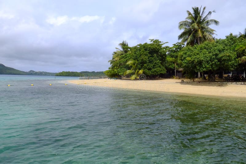 Sandy Beach on Vavau Island, Tonga Stock Image - Image of vacation ...