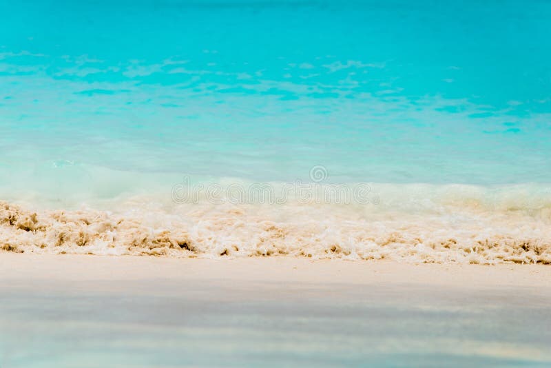 Sandy beach and waves stock photo. Image of sand, outdoor - 89008202