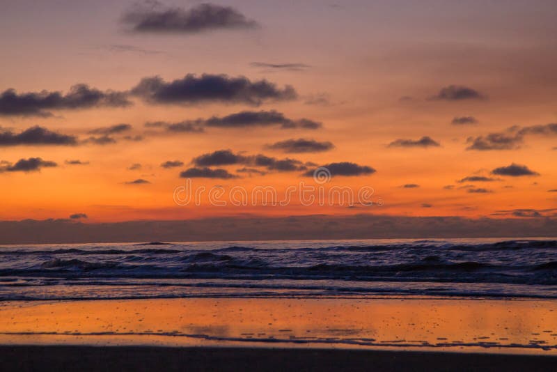 Sandy beach in winter stock photo. Image of travel, orange - 207913690