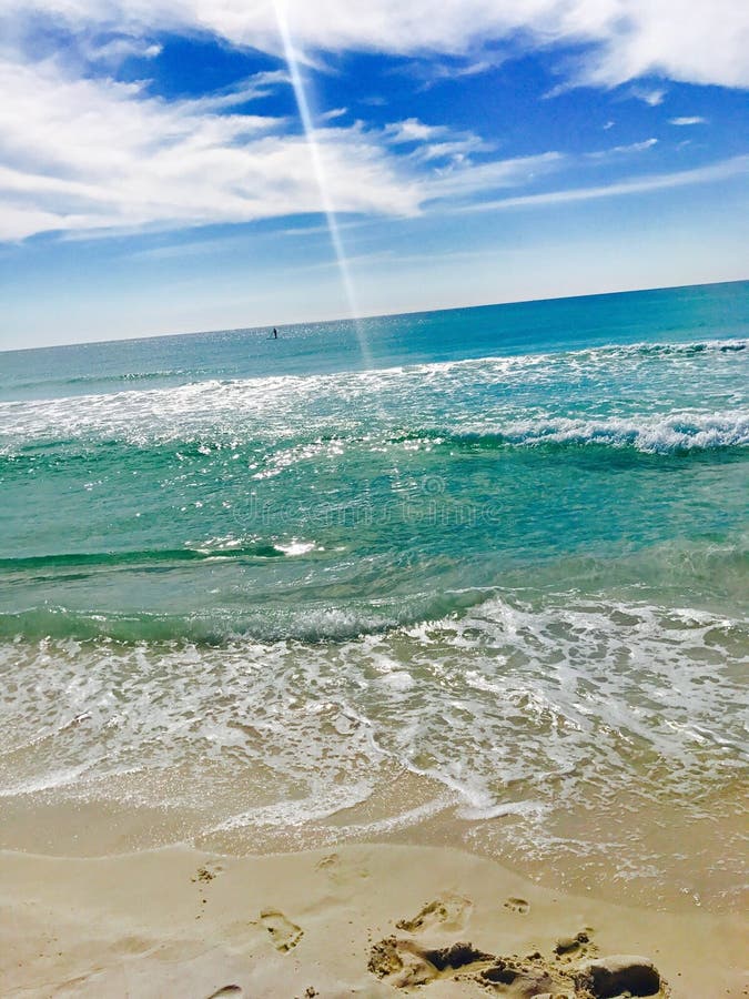 Clear Beaches with Clearest Water and Waves Stock Image - Image of ...