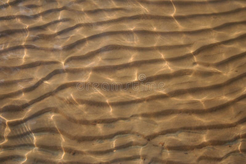 Sandy Bed Under Shallow Waters Stock Image - Image of sandy, sand: 3510517
