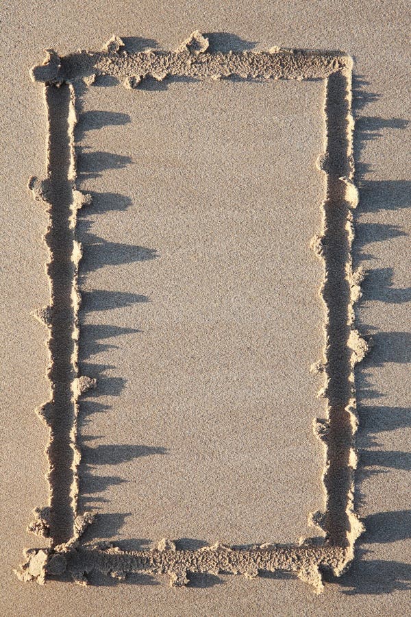 Sandy border. stock image. Image of space, sand, copy - 12798813