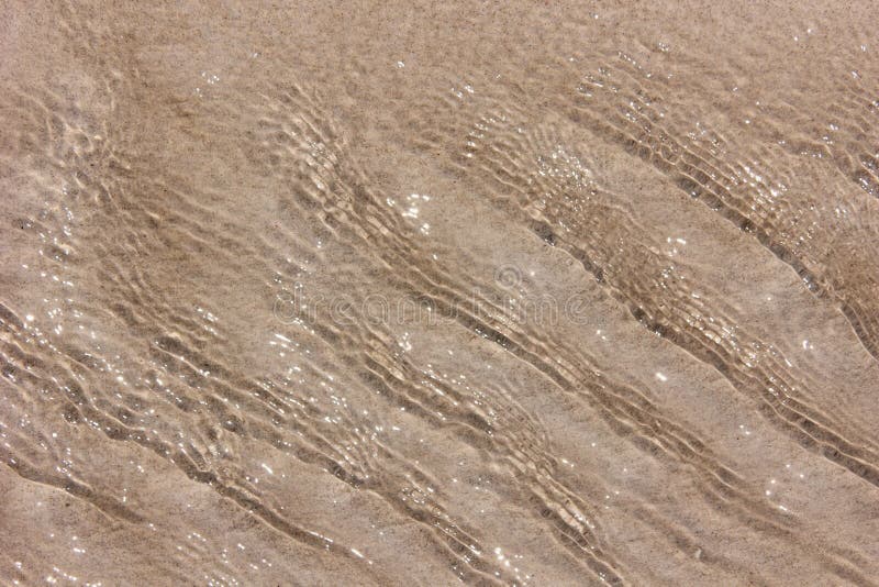 Sandy Bottom through Clear Sea Water. Texture and Background Stock ...