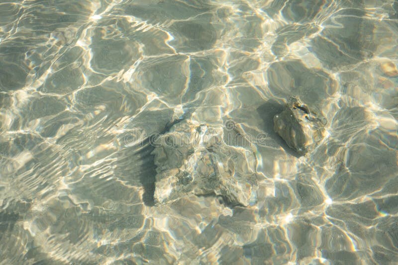 Sandy Bottom of the Red Sea at Low Tide with Ripples from the Waves ...