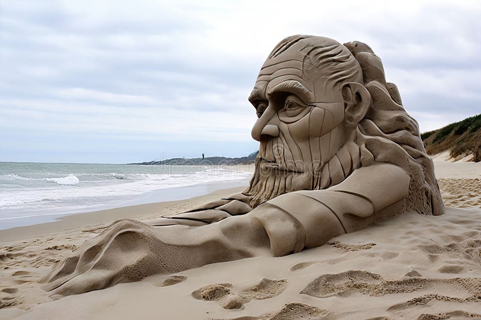Sandy Celebration Sand Elementals Create Intricate Sculptures on Stock ...