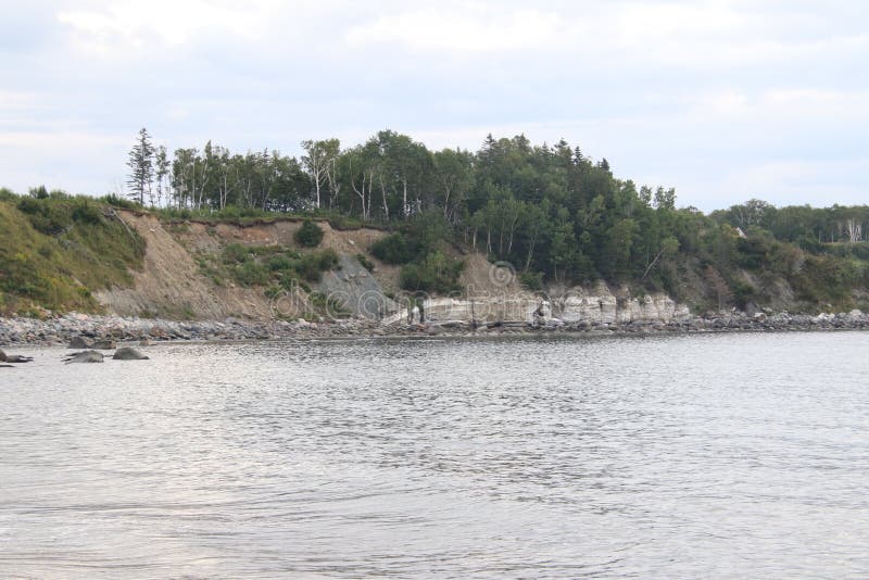 A Sandy Cliff Leading Down To the Shore Stock Photo - Image of outdoor ...