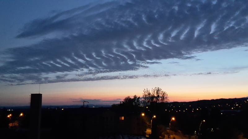 Sandy clouds stock image. Image of lights, sunset, clouds - 108175681