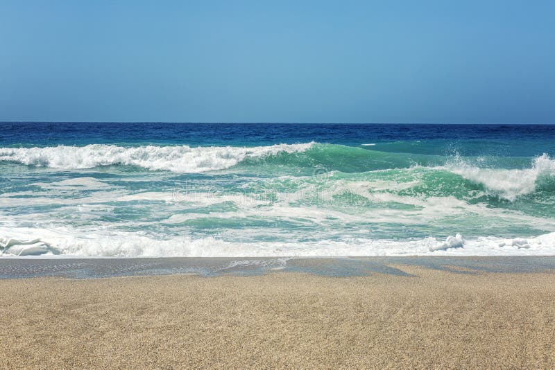 Surging Waves in the Deep Sea Stock Photo - Image of cyclone, splash ...