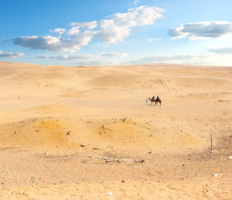 Sandy desert in Egypt stock photo. Image of dirt, journey - 138361582