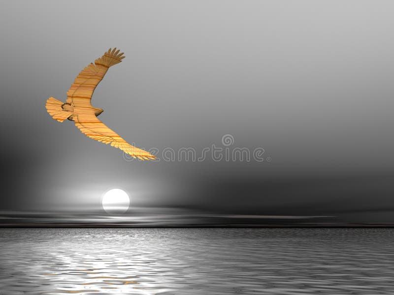 Sandy Eagle stock illustration. Illustration of falcon - 283198