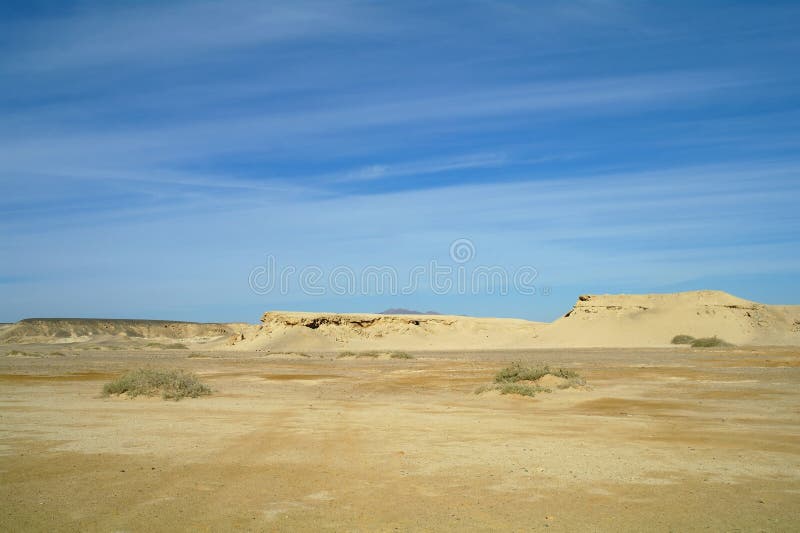 Sandy Egyptian desert. stock image. Image of cloudscape - 37853995