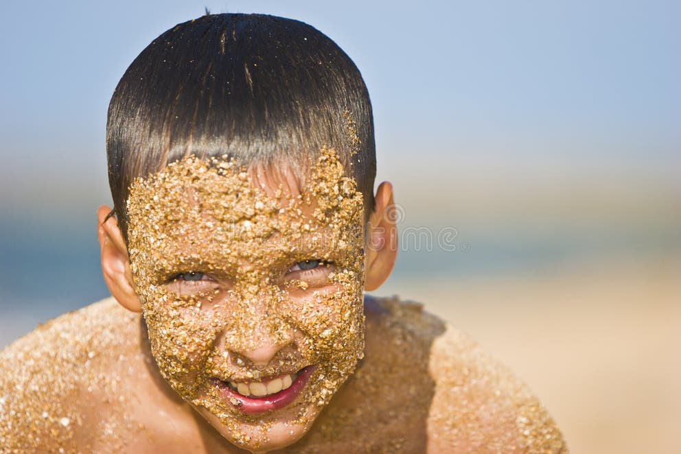 Sandy face stock image. Image of face, rest, portrait - 16864497