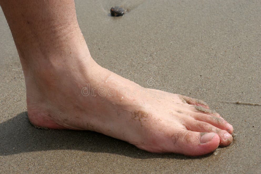 Sandy Foot stock photo. Image of foot, ankle, bare, toes - 577144