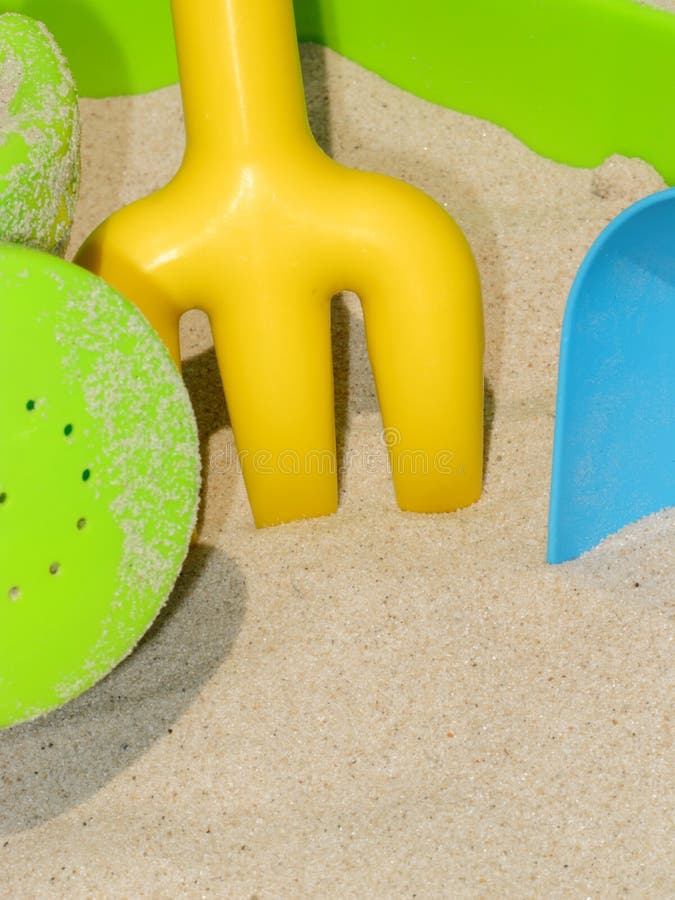 Sandy fork stock photo. Image of bucket, fork, summer - 42522076