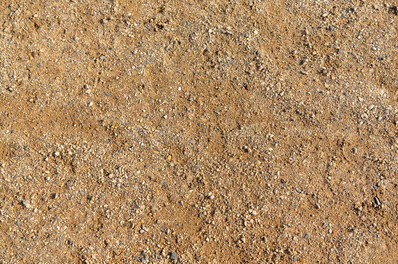 Ground Texture with Small White Pebbles in the Sand Stock Photo - Image ...