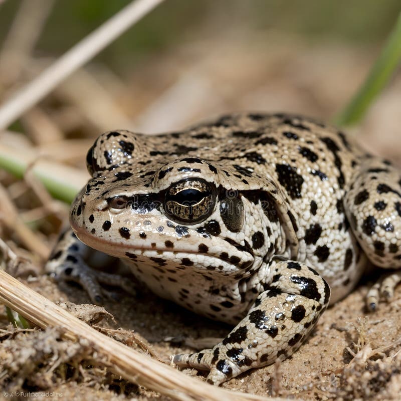 Sandy Habitat with a Gopher Frog Camouflaged in Plain Sight Stock ...