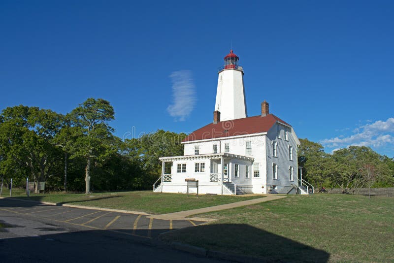 Sandy Hook Lighthouse with Afternoon Shadows -78 Stock Image - Image of ...
