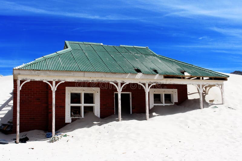 Sandy House stock photo. Image of roof, encroached, blue - 61817124