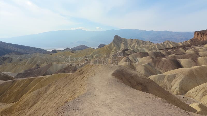 Sandy Landscape of an Alien Planet Stock Photo - Image of hill, view ...