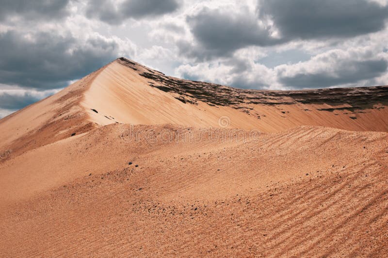 Sandy mountain stock image. Image of desolation, destination - 14889367